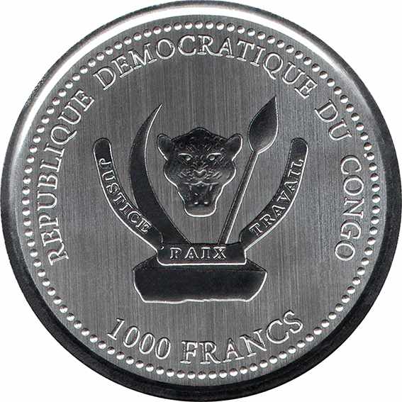 The Democratic Republic of Congo. 1000 Francs 2022